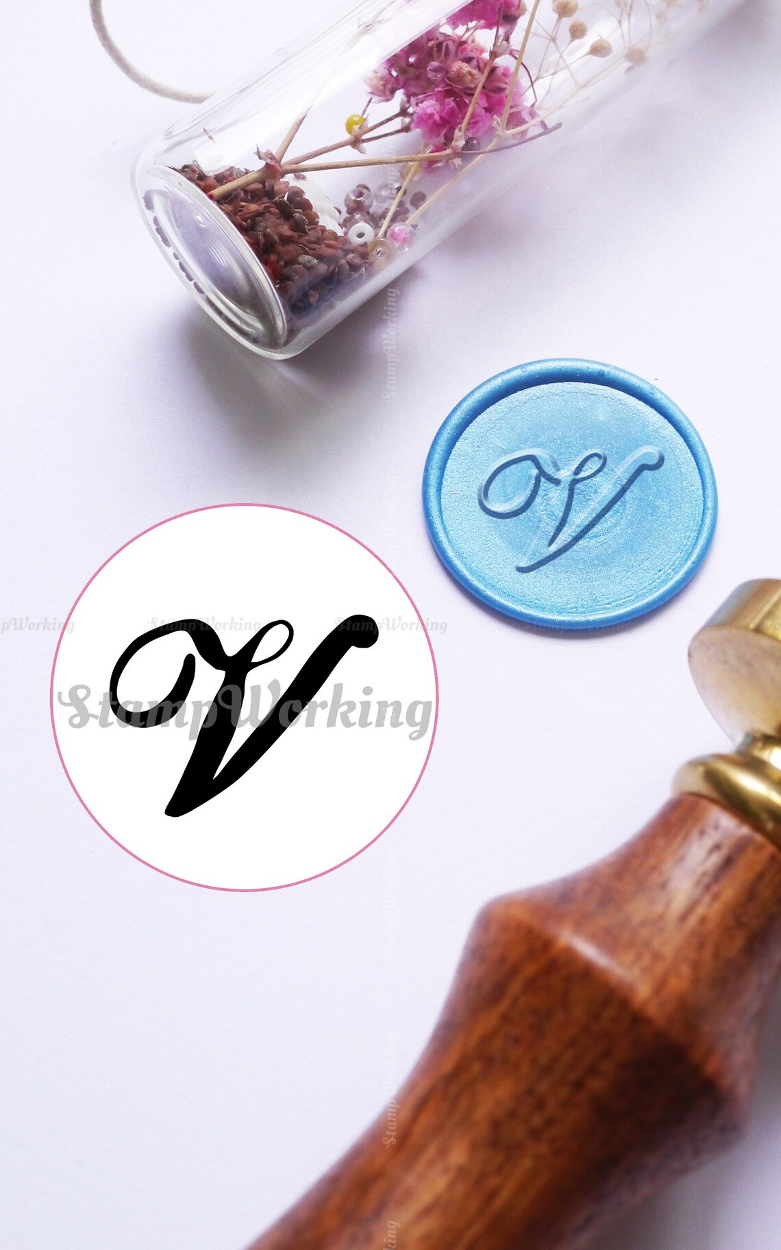 Custom Initial Wax Seal Stamp Personalized Sealing Wax Stamp - Etsy