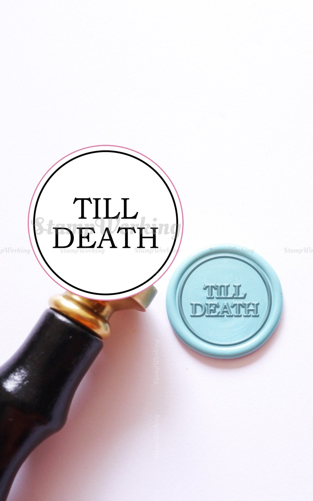 Till Death Wax Seal Stamp - Letter Sealing Wax Stamp- Custom Sealing ...