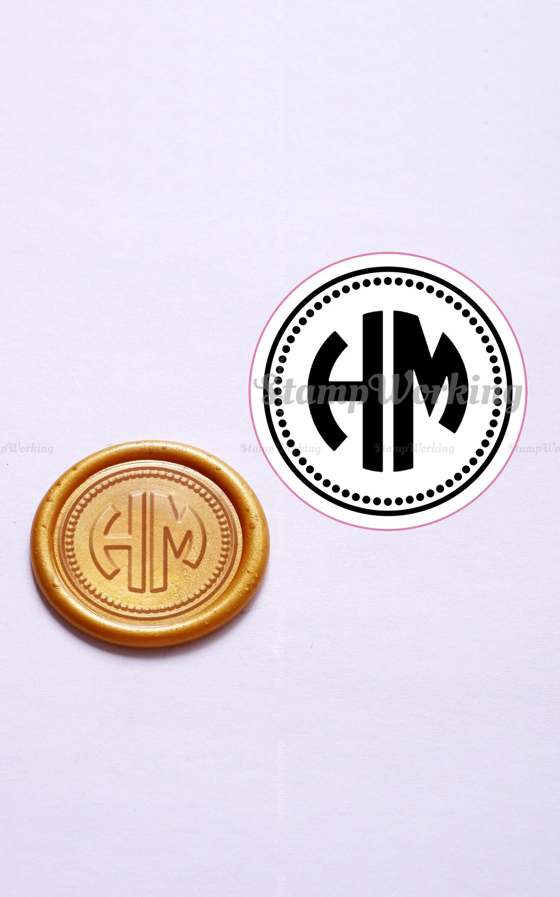 Personalized Initials Wax Seal Stamp Custom Sealing Wax | Etsy