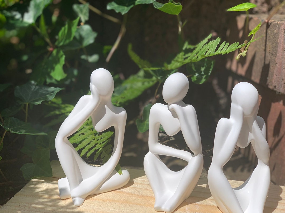 Raysin Deko Abstrakte Figuren 3-Set Denker Skulpturen - Etsy.de