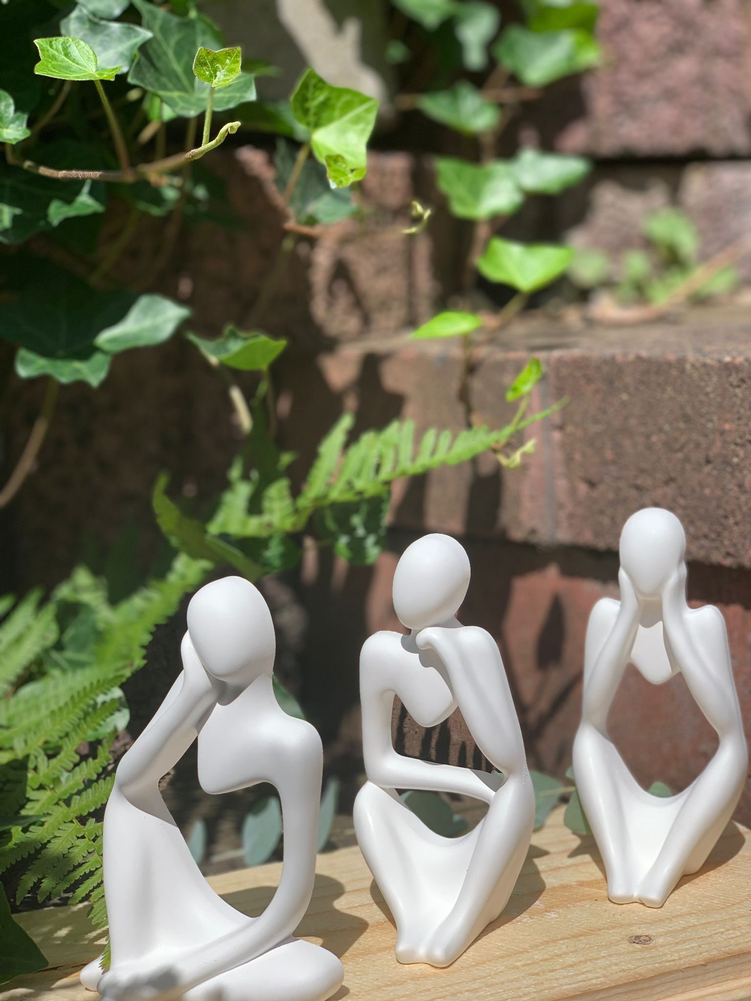 Raysin Deko Abstrakte Figuren 3-Set Denker Skulpturen - Etsy.de