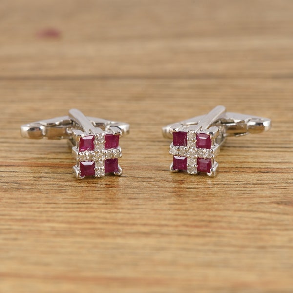 Gemstone Cufflinks - Etsy