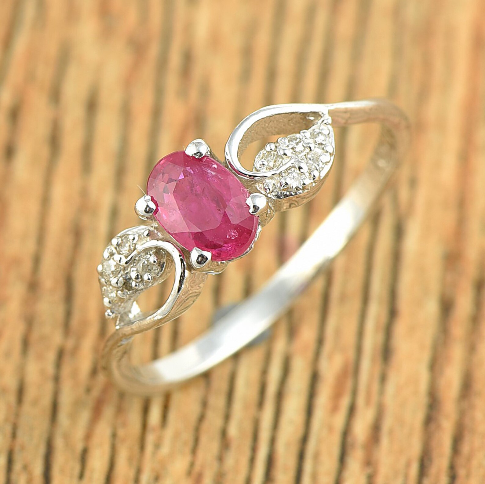 Sterling silver ring gemstone ring multi stone ring Leaf | Etsy