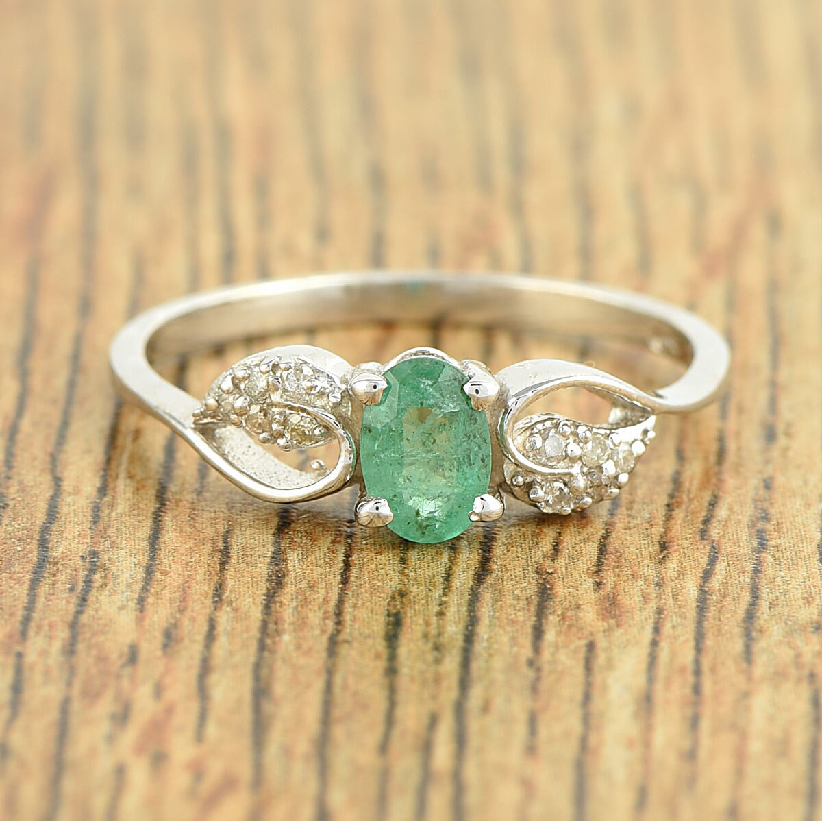 Sterling silver ring gemstone ring multi stone ring Leaf | Etsy