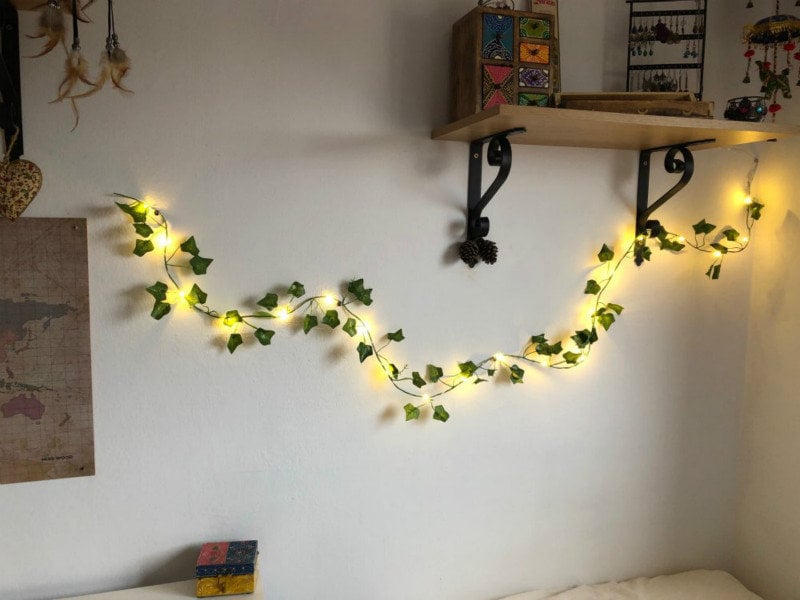 6.5ft Artificial Leaf Ivy String Lights Vine Garland Wreath | Etsy