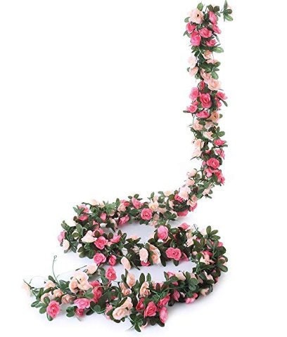 5 X 8.2ft 41ft Total Artificial Rose Vine Flowers DIY - Etsy