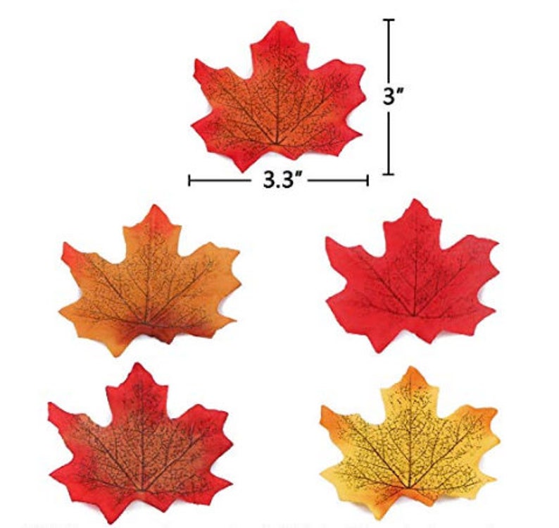 500pcs Fall Artificial Maple Leaves Decoration Thanksgiving - Etsy