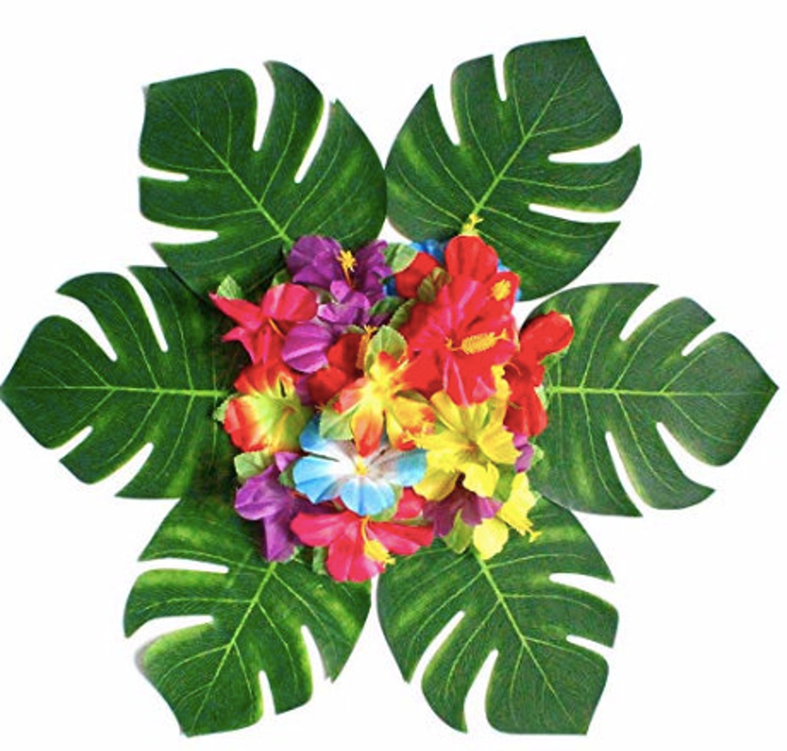 96pcs Tropical Palm Leaves Decorations Jungle Theme Party - Etsy