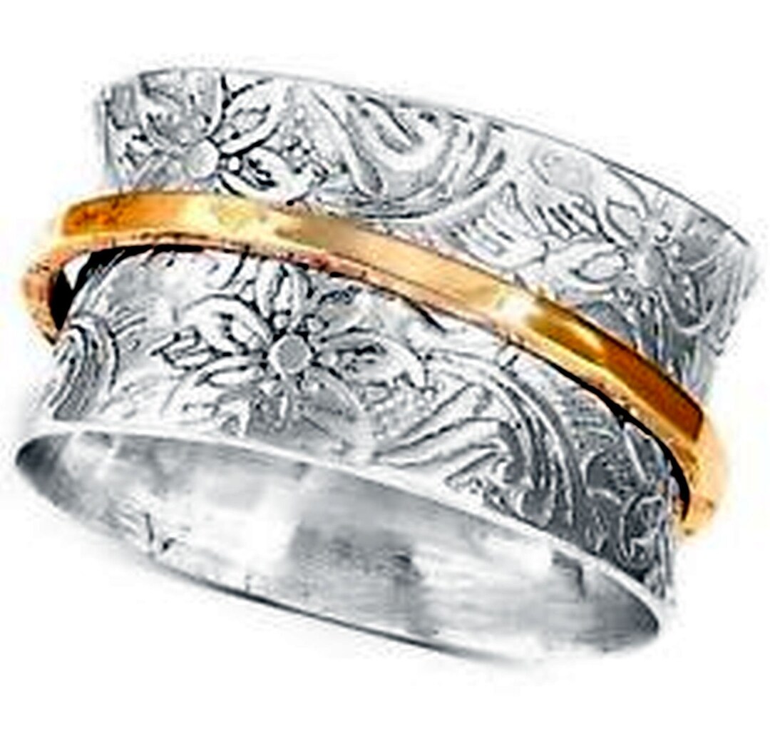 Anxiety Ring,spinner Ring,womenboho Spinner Ring,women Ring,sterling ...