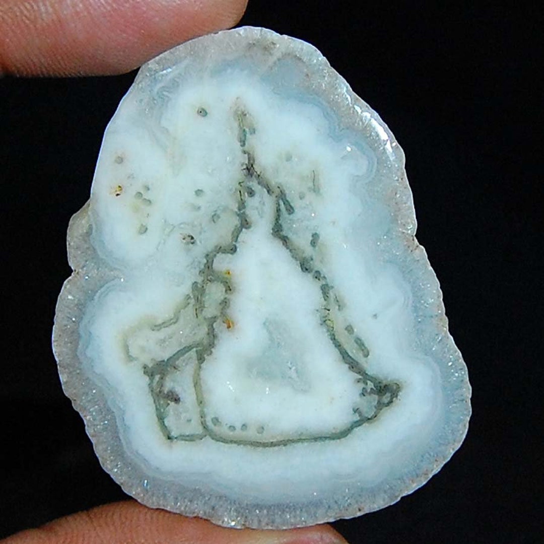 Solar Quartz Gemstone Cabochon Sliced Quartz Jewelry Agatized Quartz ...