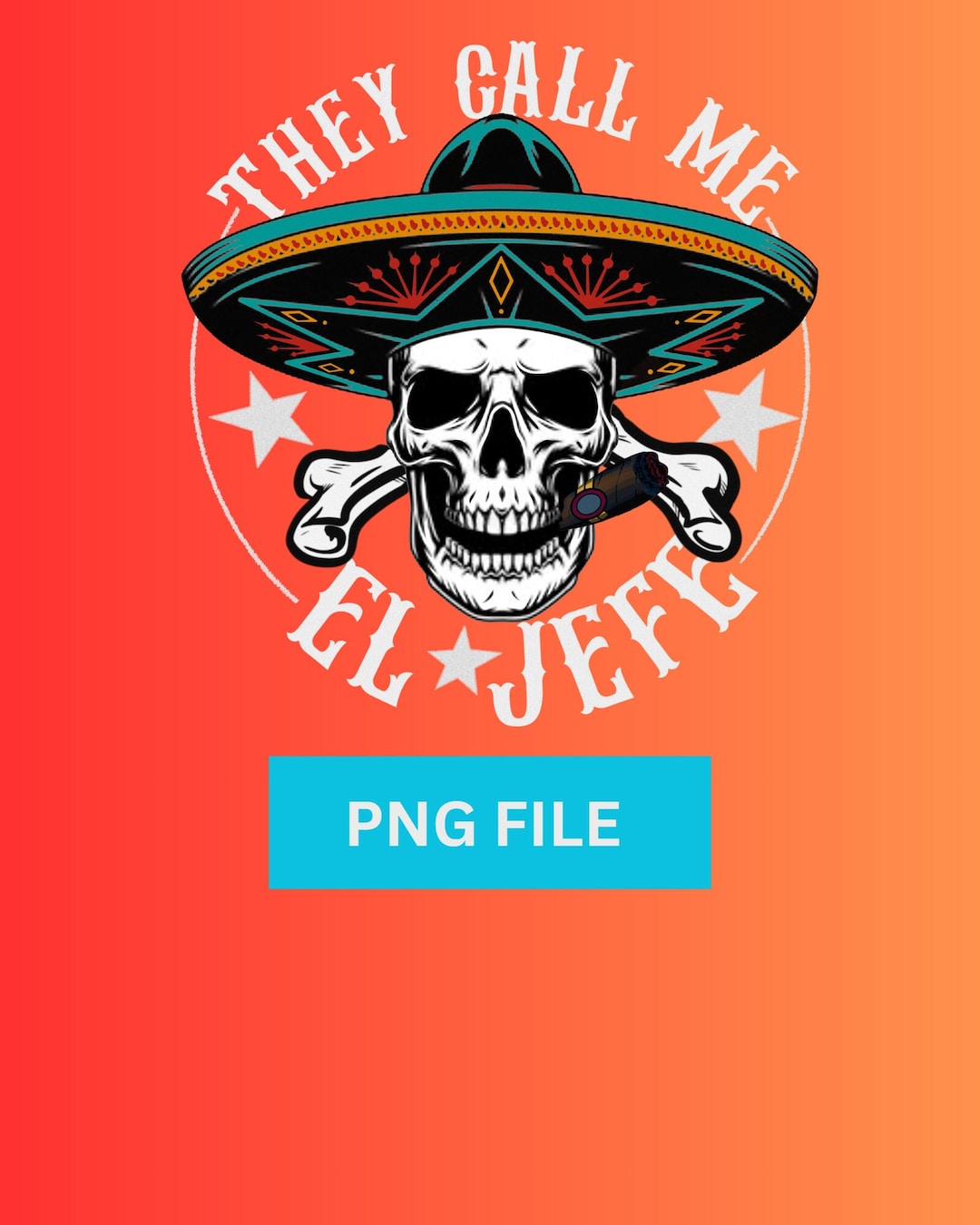 El Jefe PNG Father's Day - Etsy