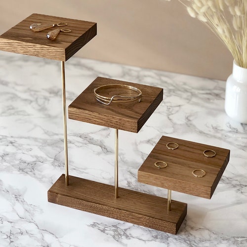 Wooden Jewelry Display Riser for Ring Earring Bracelet / R004 - Etsy