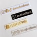 Acrylic Social Media Handle Sign | Small Business Logo Sign | Acrylic ...