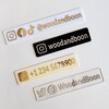 Social Media Sign Small Shop Wooden Sign Minimalist Business Signage ...