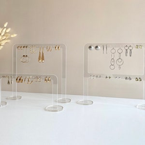 Earring Display | Earring Stand | Stud, Hoop and Dangle Earring Holder ...