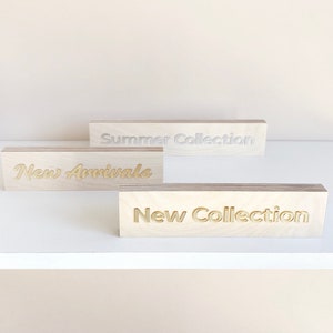 Business Sign Wood and Acrylic | Personalized Business Sign for Table ...