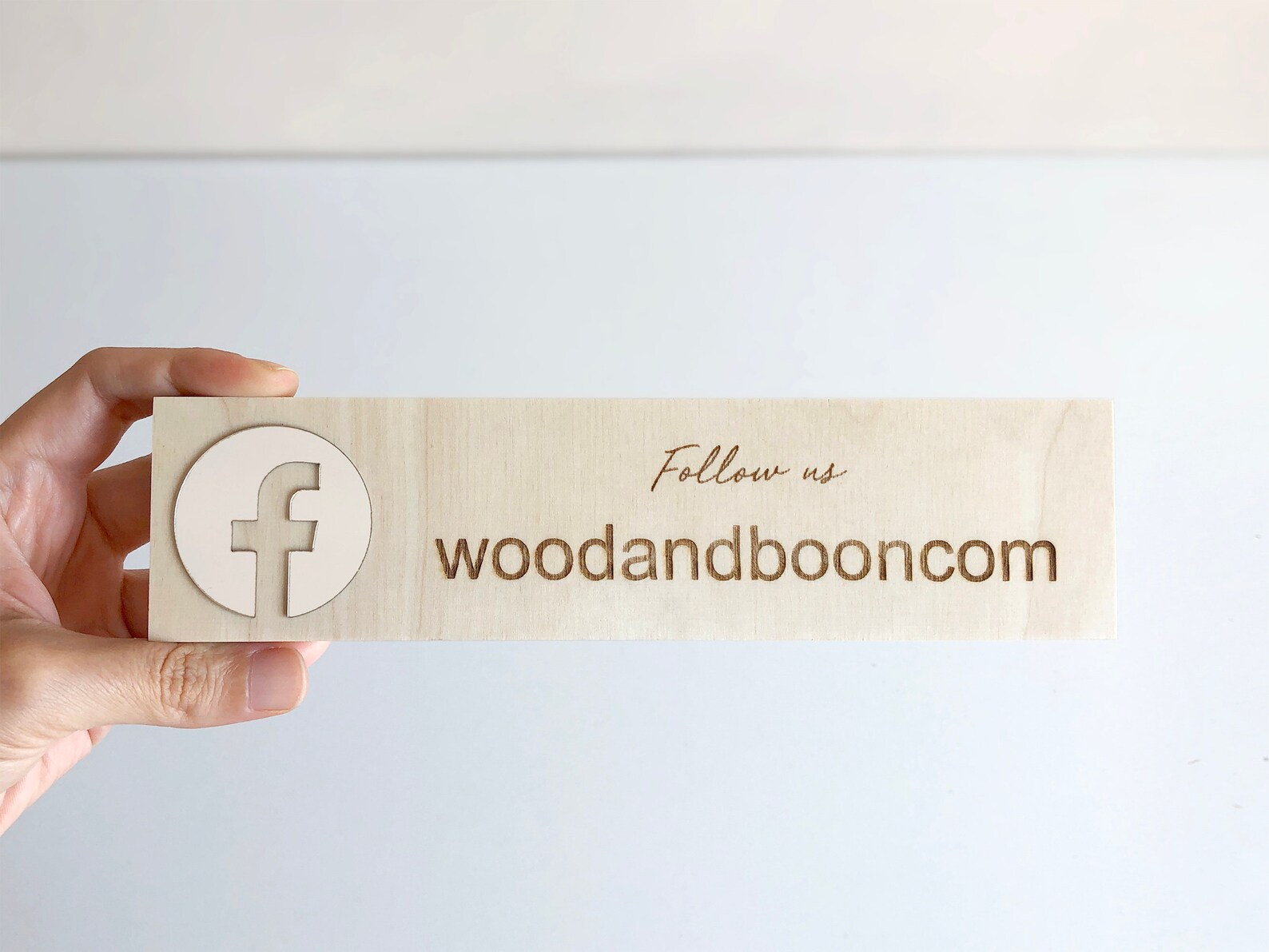 Social Media Sign Small Shop Wooden Sign Minimalist | Etsy