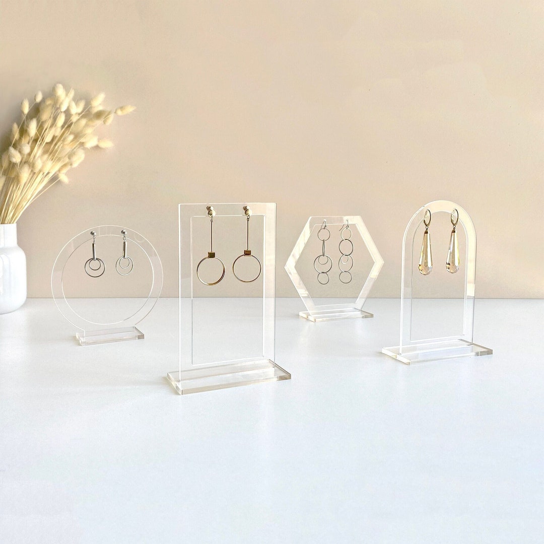 Earring Display Stand | Clear Acrylic Earring Holder | Earring ...