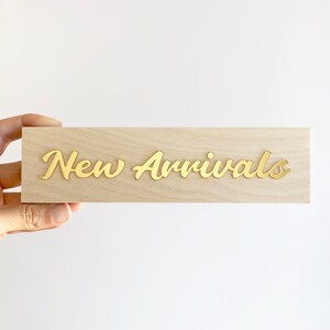 Business Sign Wood and Acrylic | Personalized Business Sign for Table ...