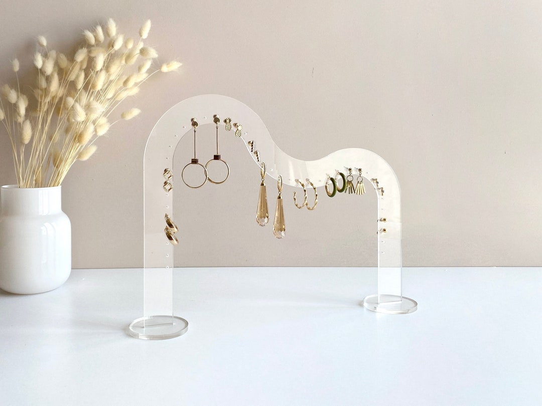 Acrylic Earring Holder | Earring Display Stand | Earring Organizer ...