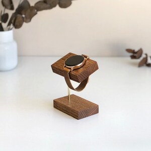 Watch Display With Wood and Brass Single Watch Stand Watch Holder Gift ...