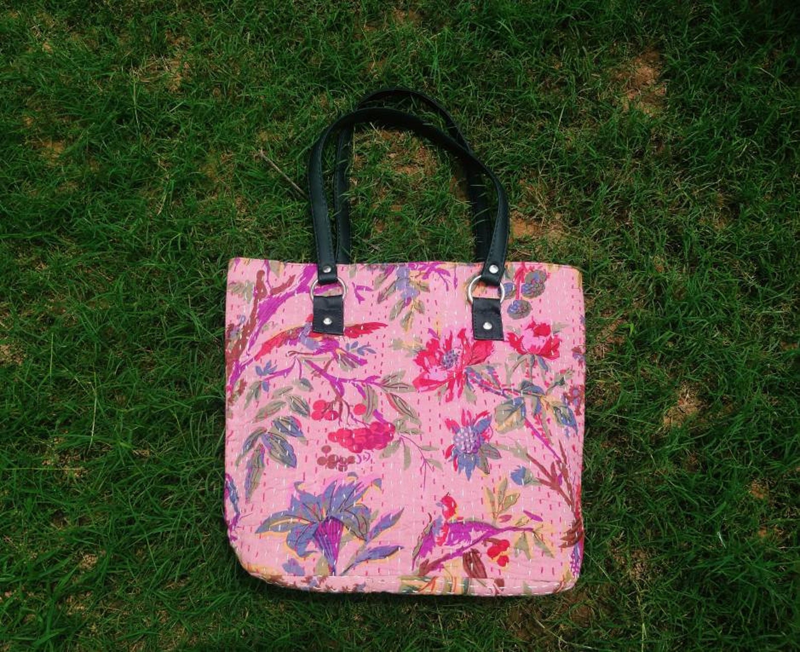 Kantha Hobo Bag Ethnic Kantha Shoulder Bag Indian Cotton Hand Bag ...