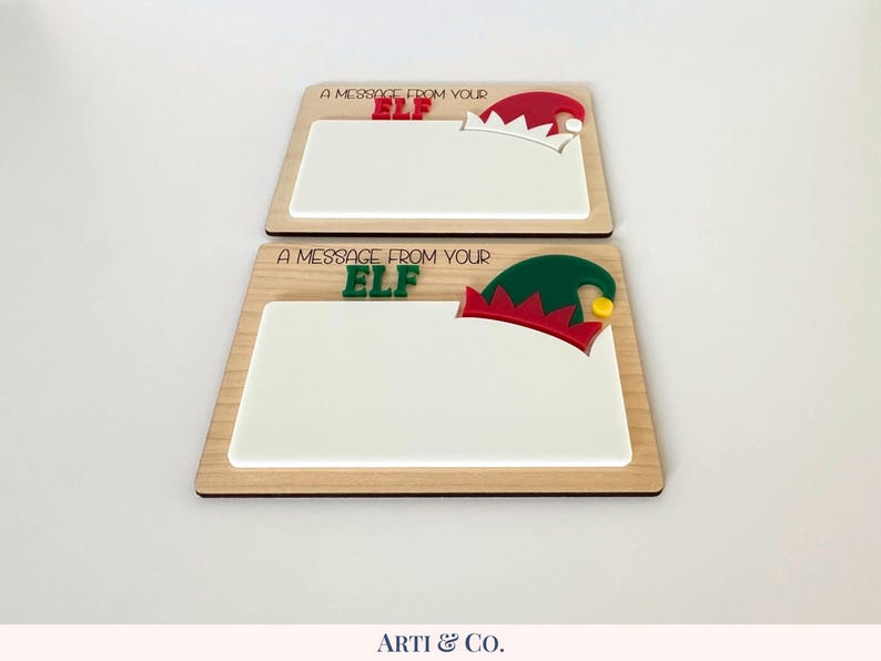 A Message From Your Elf Board | Custom Elf Message Board | Elf on the ...