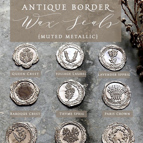 Wax Seal Sampler Pack Borderless Wax Seals French Wax Seals - Etsy