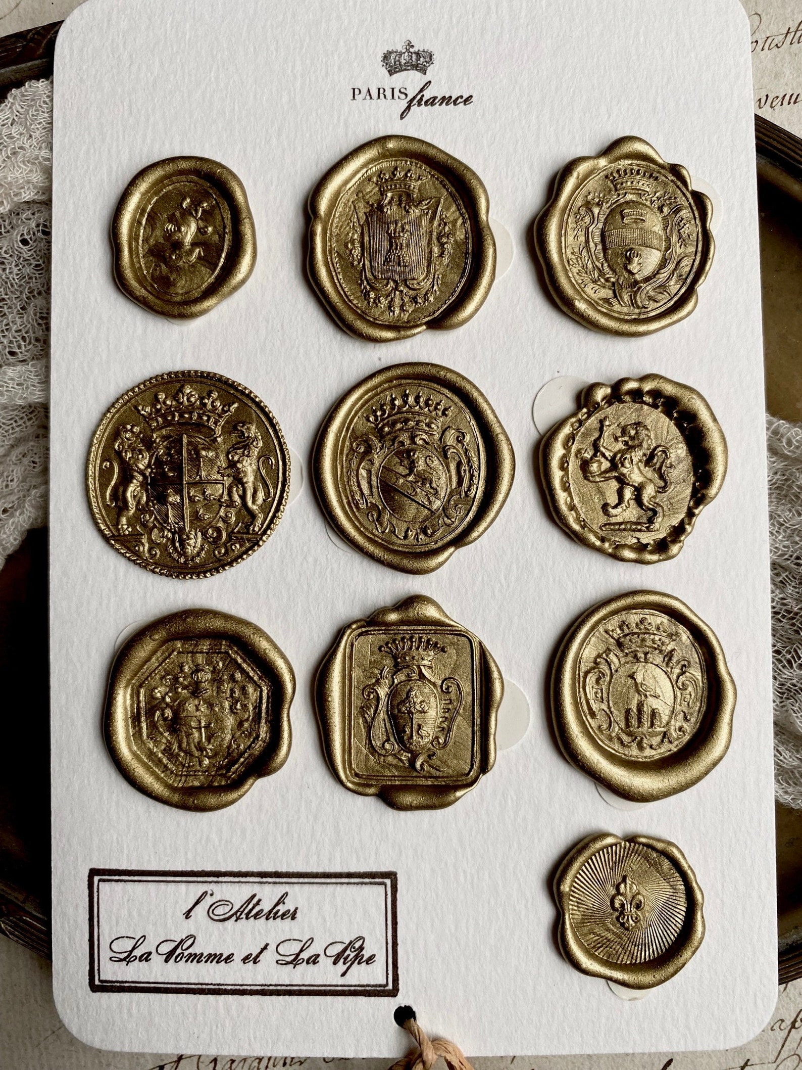 Wax Seal Sampler Pack French Wax Seals Wax Seals Self - Etsy
