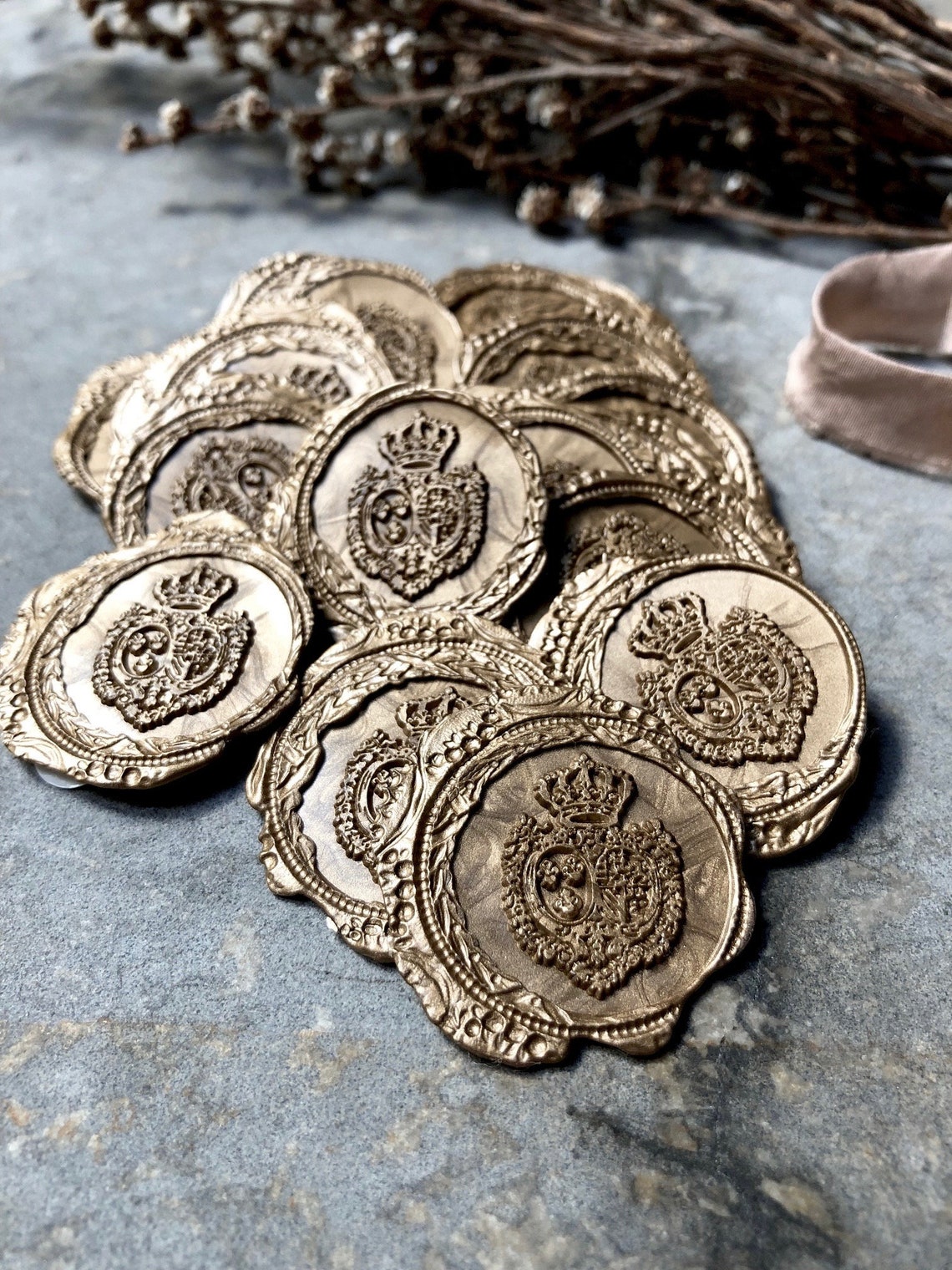 Queen Crest Wax Seals Wax Seals Self Adhesive Wax Seals | Etsy