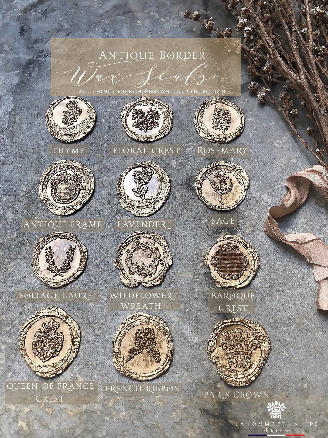 Wax Seal Sampler Pack French Wax Seals Wax Seals Self - Etsy