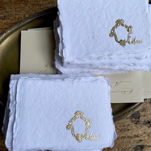 Gold Foil Note Cards, Gold Foil Place Cards, French Note Cards, Paris ...