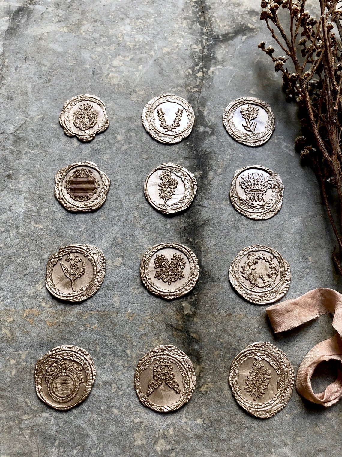 Wax Seal Sampler Pack Borderless Wax Seals French Wax Seals | Etsy