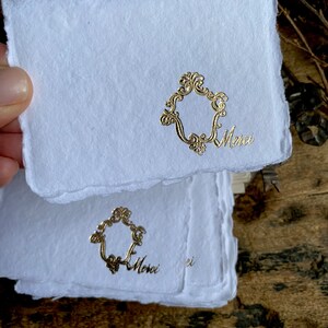 Gold Foil Note Cards, Gold Foil Place Cards, French Note Cards, Paris ...