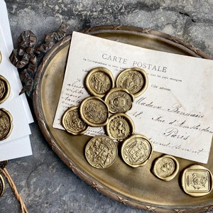 Wax Seal Sampler Pack, French Wax Seals, Wax Seals, Self Adhesive Wax ...