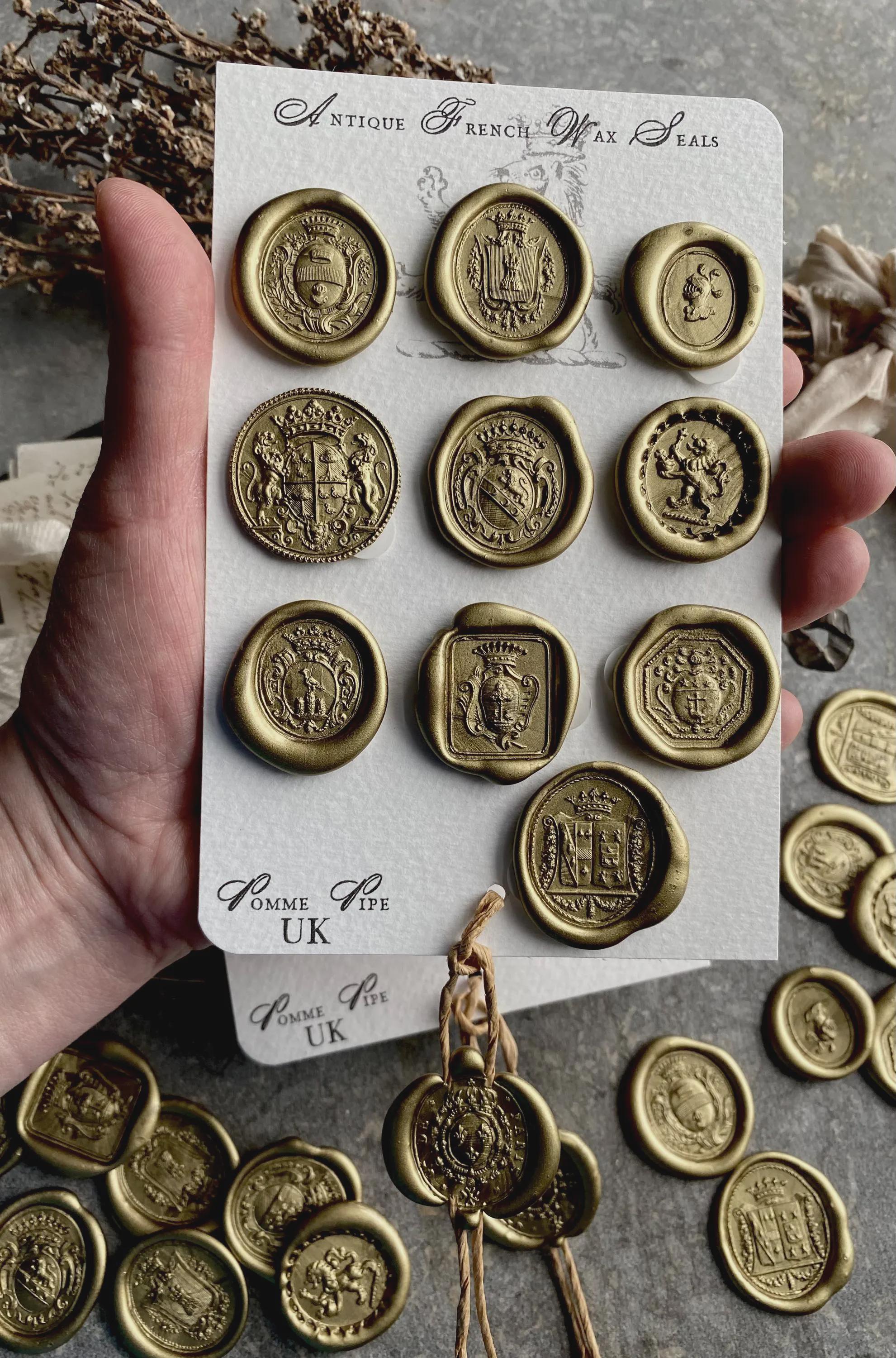 Wax Seal Sampler Pack, French Wax Seals, Wax Seals, Self Adhesive Wax ...