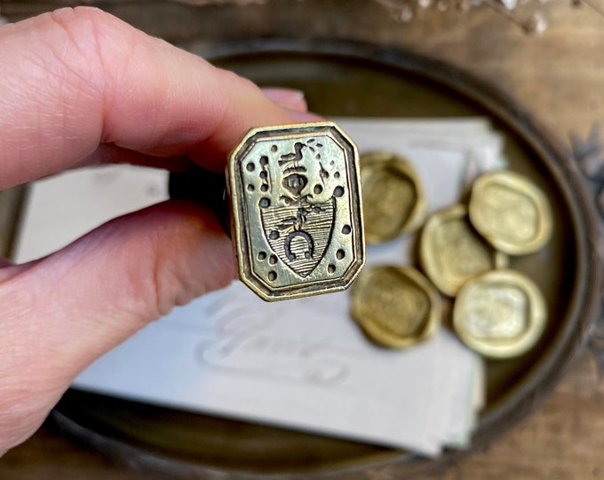 Antique French Wax Seal Stamp, Wax Seal Stamp, Vintage Wax Seal Stamp ...