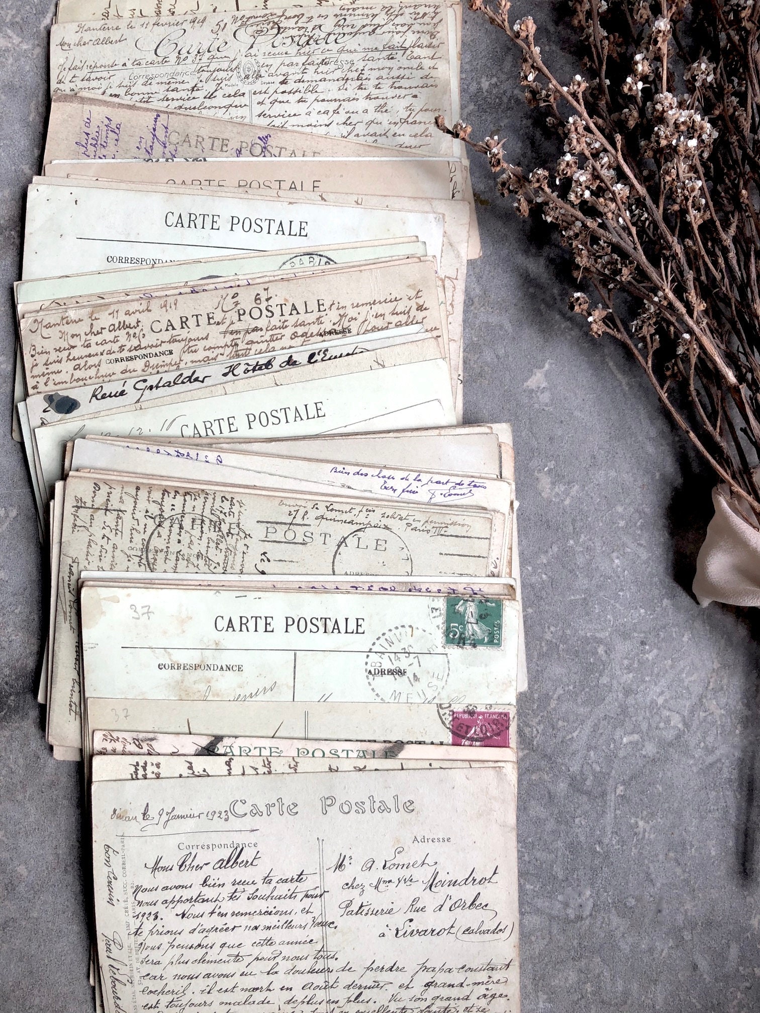 Cartes Postales Carte Postale Lot of French Post Cards | Etsy