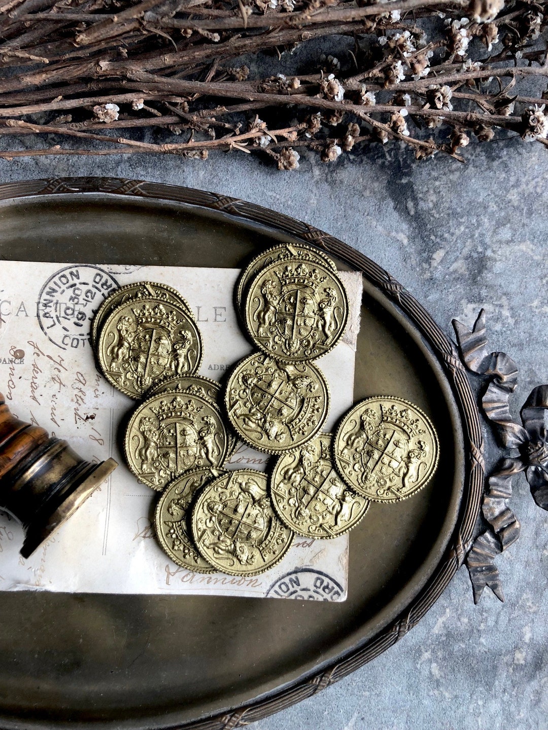 Antique French Wax Seals, Wax Seals, Self Adhesive Wax Seals, Self ...
