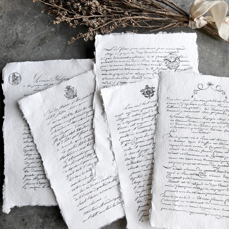 Antique Inspired French Papers Vintage Inspired Paper - Etsy