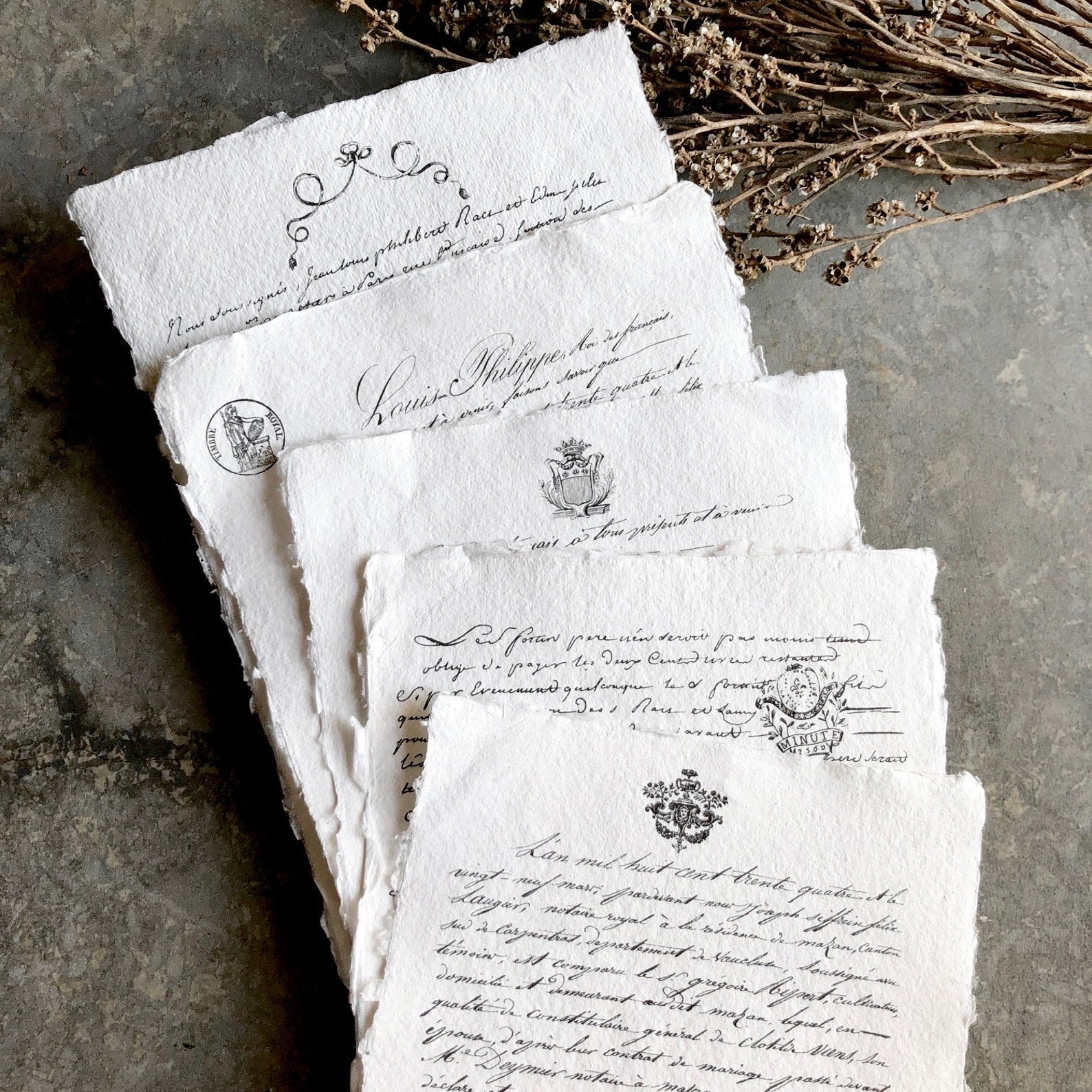 Antique Inspired French Papers, Vintage Inspired Paper, Vintage French ...
