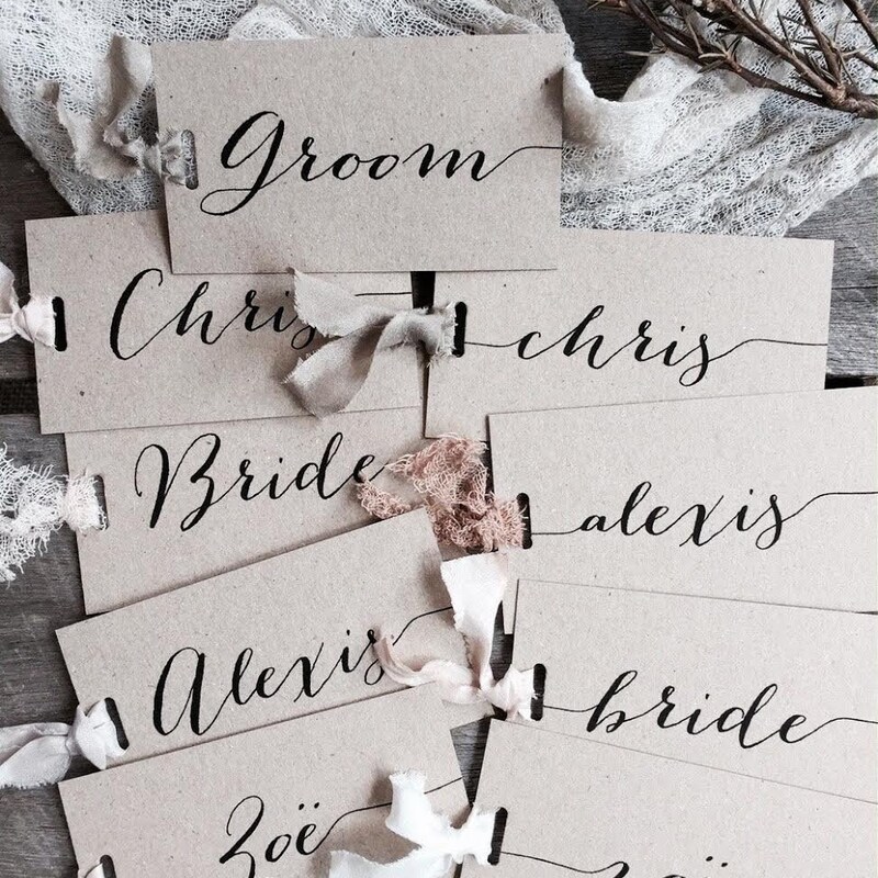 Rustic Place Cards - Etsy