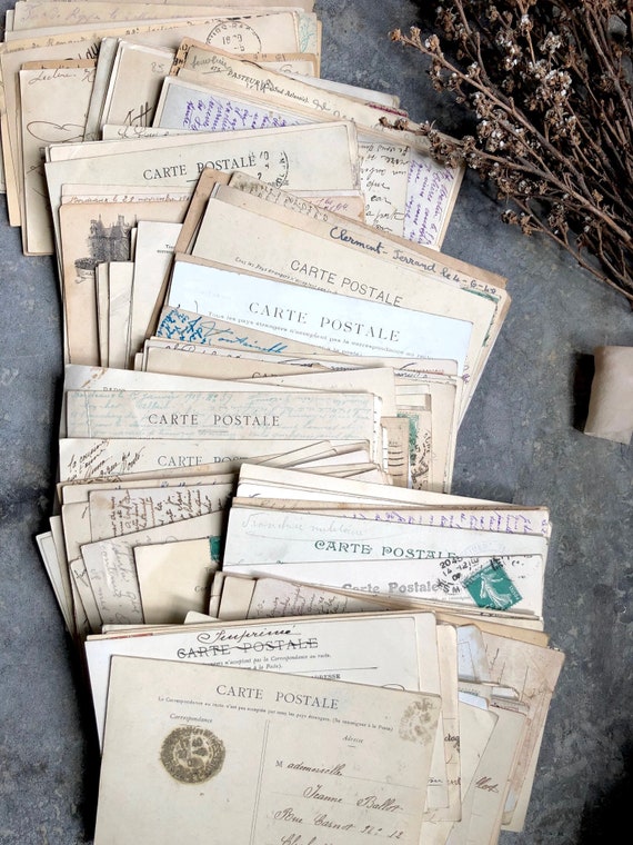 Cartes Postales Carte Postale Lot of French Post Cards - Etsy