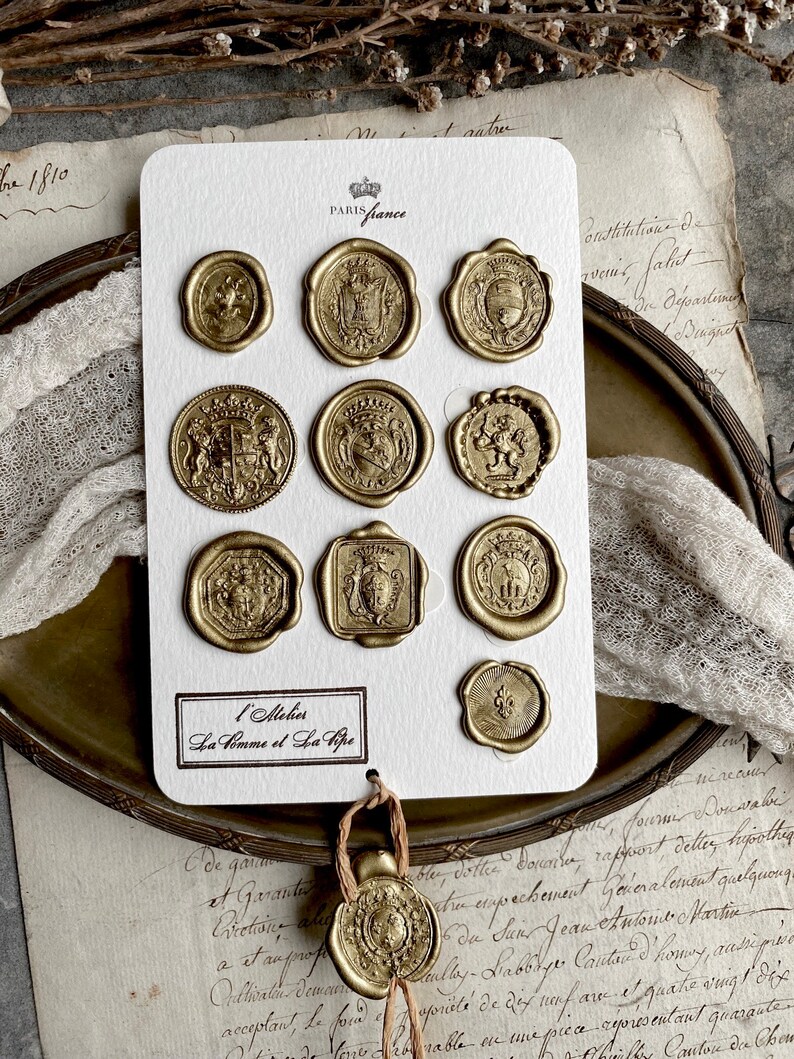Wax Seal Sampler Pack French Wax Seals Wax Seals Self - Etsy