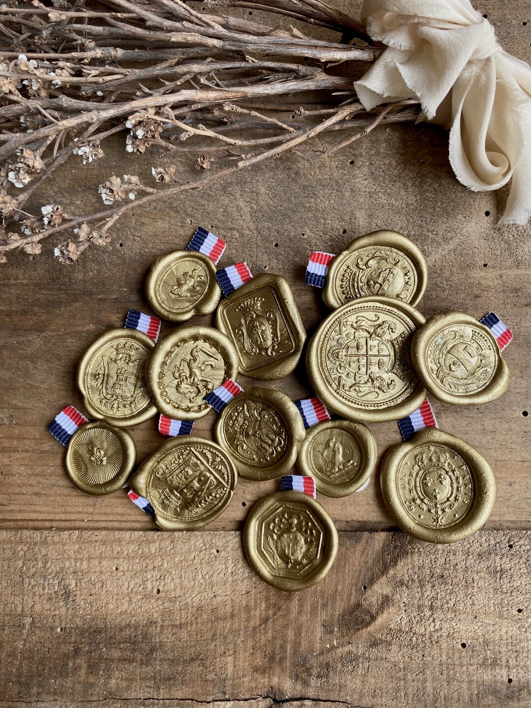 Wax Seals, Wax Seal, Antique Wax Seals, Styled Shoot Props, French Wax ...