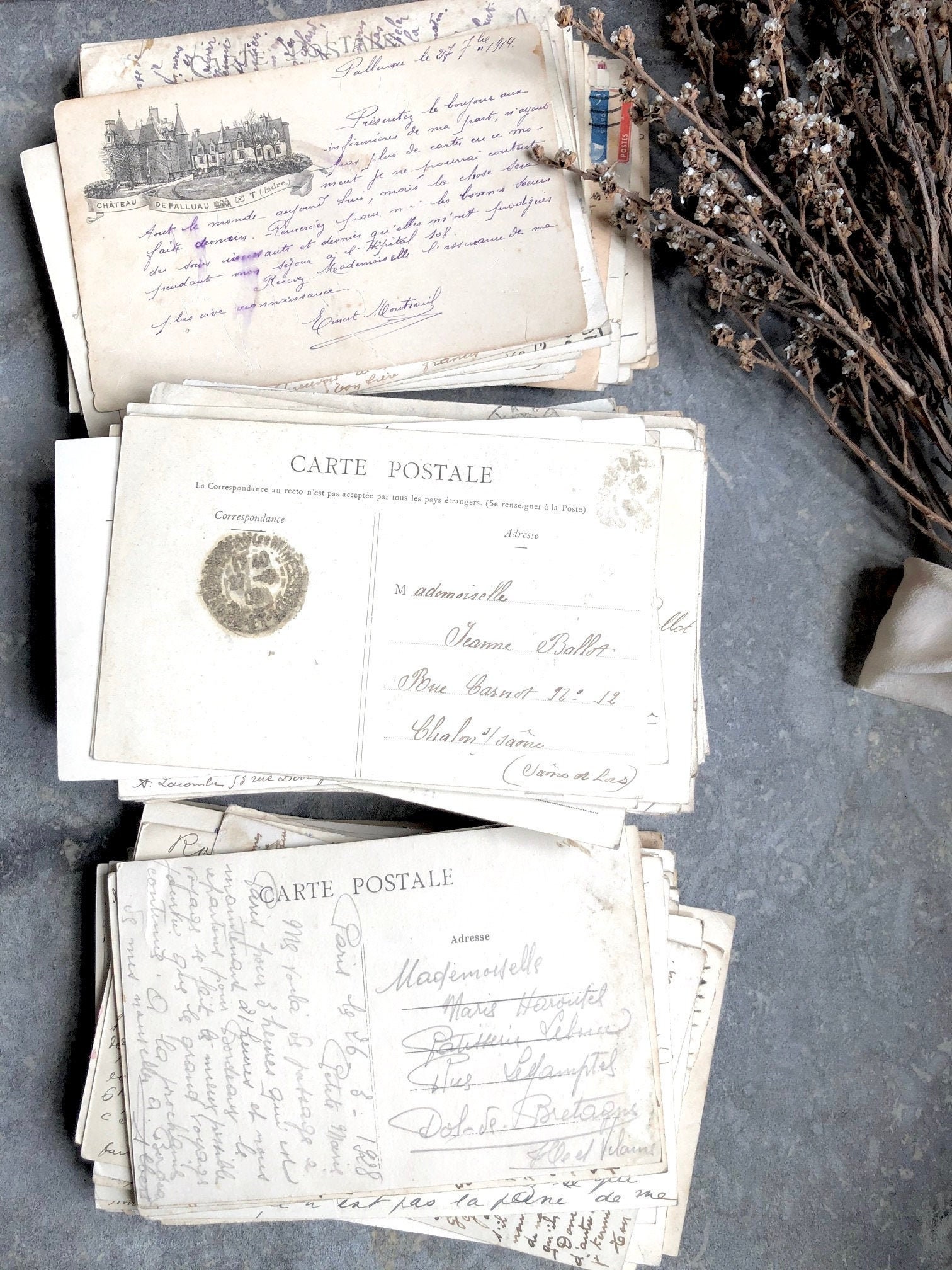 Cartes Postales Carte Postale Lot of French Post Cards | Etsy