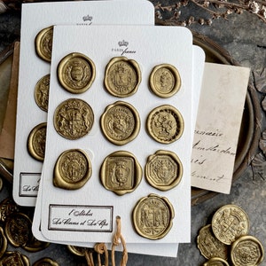 Wax Seal Sampler Pack, French Wax Seals, Wax Seals, Self Adhesive Wax ...