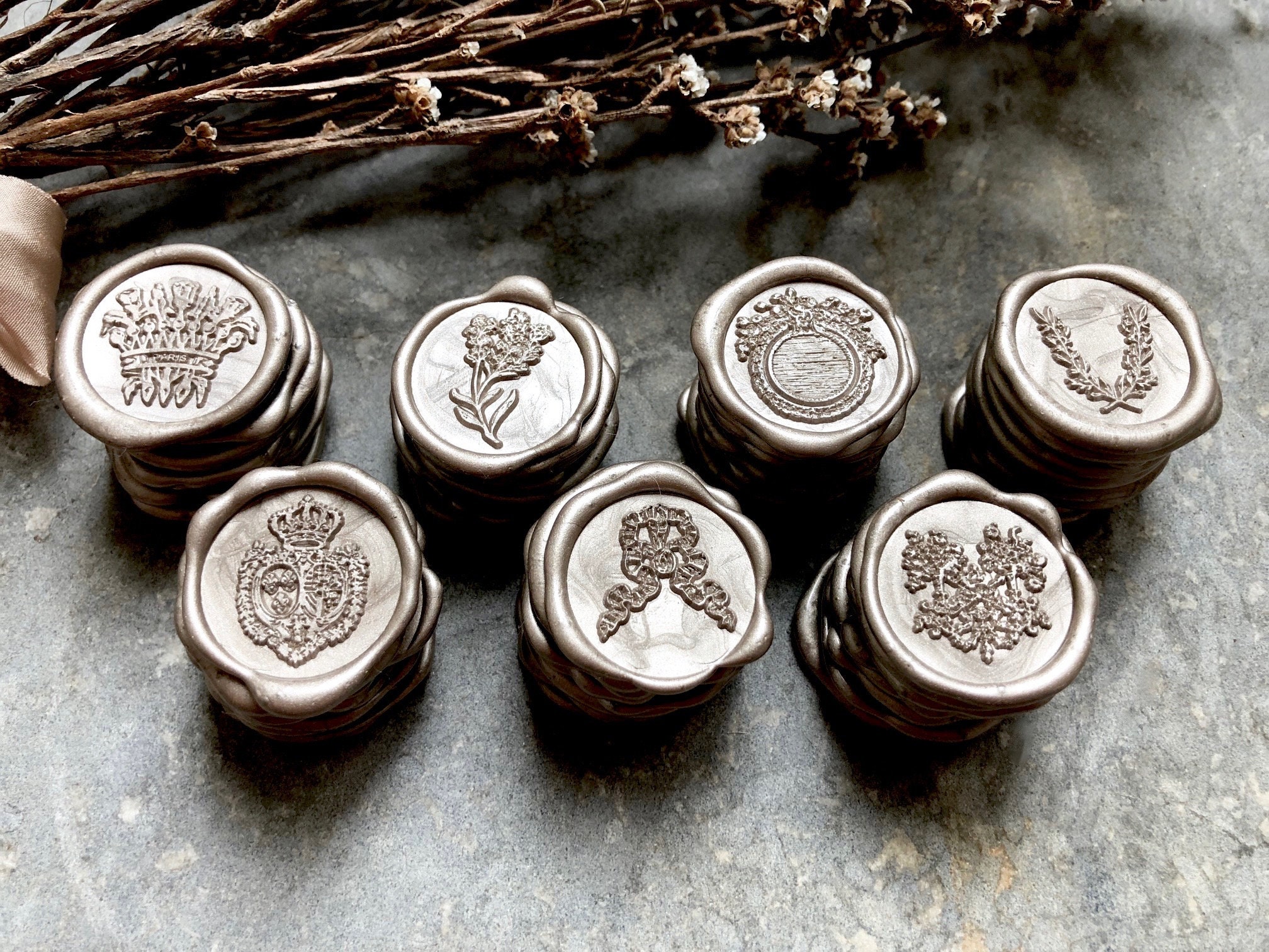 Wax Seal Samples All things French Self Adhesive Wax Seal | Etsy