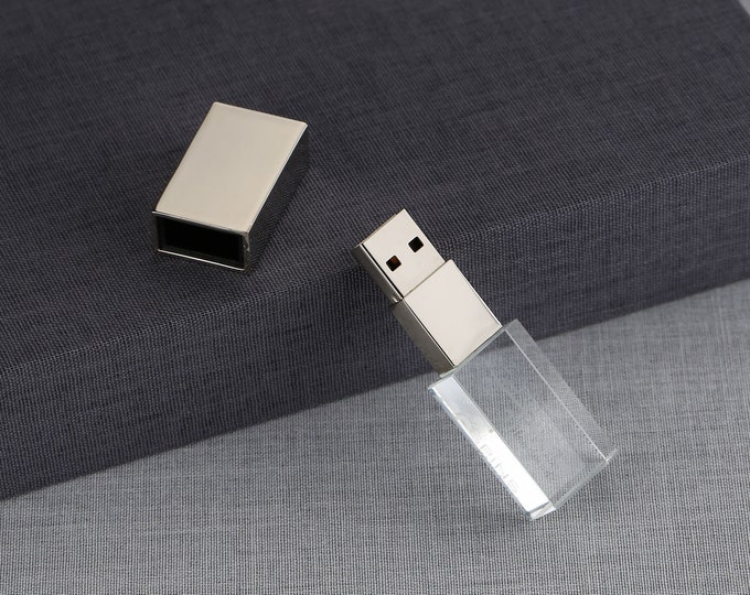 USB 3.0 Gold Crystal USB Flash Drive, Wedding Flash Drive, Memory Stick ...