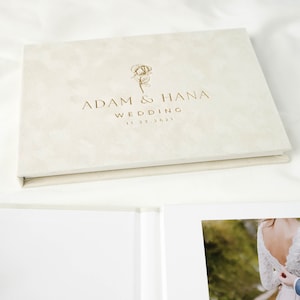 Personalized Velvet Video Book | Video Album | Champagne| Gold Foiled ...